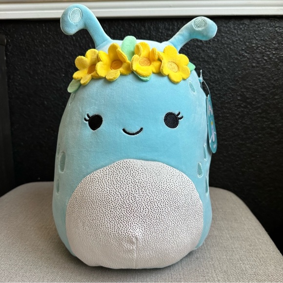 Squishmallows | Toys | 1 Natnat The Blue Alien Wearing Sunflower Crown ...